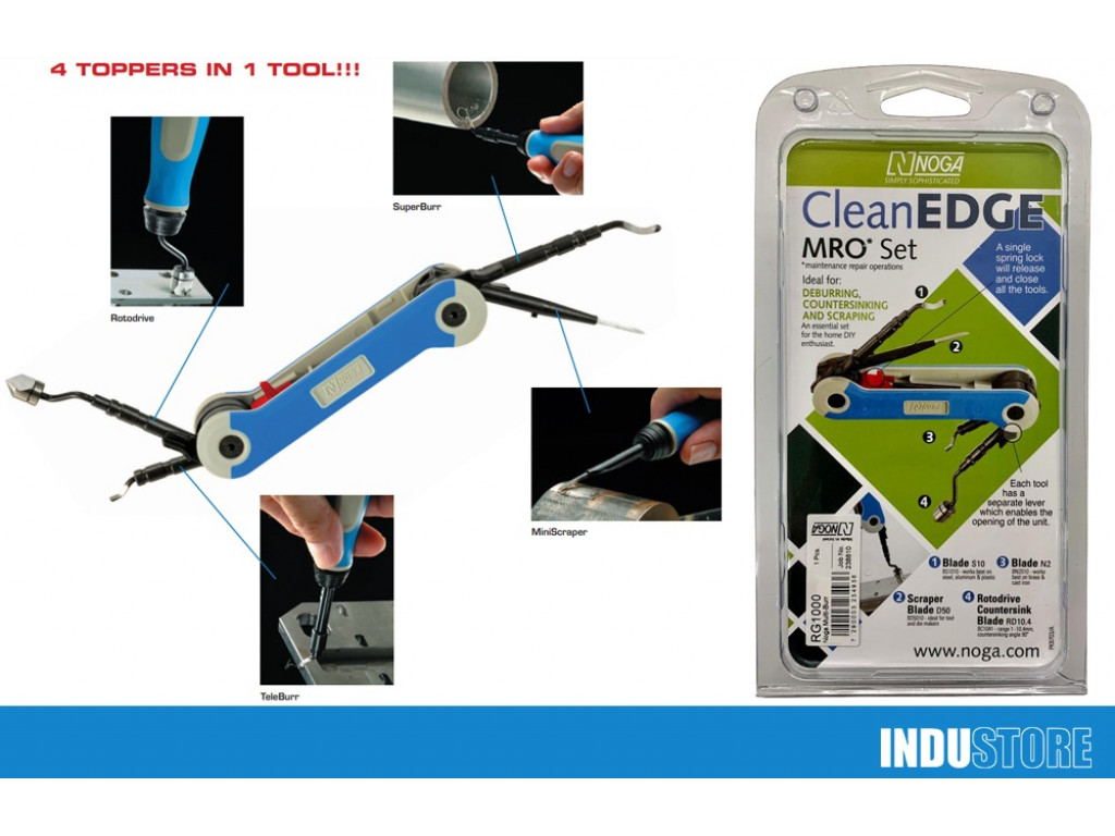 Noga Multi Tool RG1000: Multi-Burr Clean Edge set | Industore