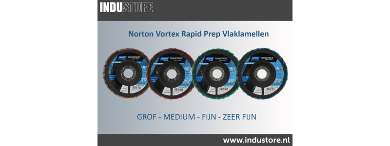 Norton Vortex Rapid Prep vlies lamellenschijven | Industore