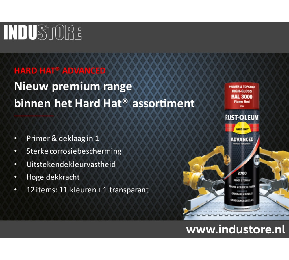 Spuitbus verf: Rust-Oleum Hard Hat Advanced | Industore