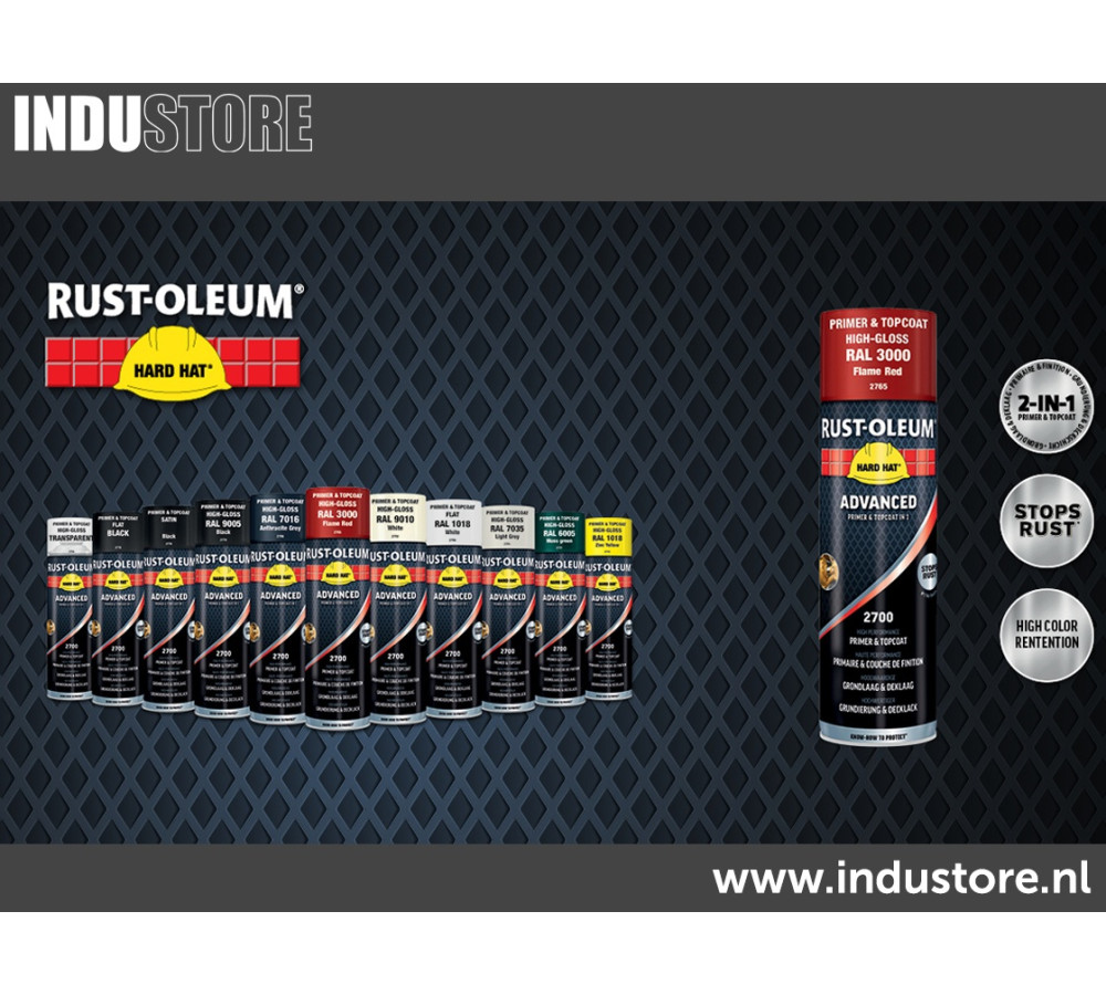 Spuitbus verf: Rust-Oleum Hard Hat Advanced | Industore